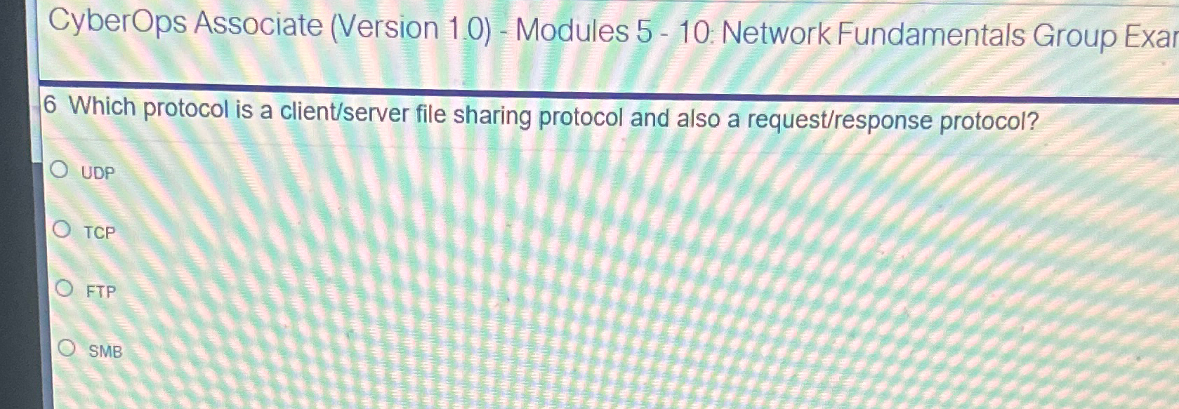 Solved CyberOps Associate (Version 1.0) - ﻿Modules 5 - 10: | Chegg.com