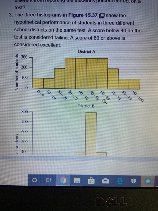 Umeen l epuri ule Slues percent collect on a test? 3. | Chegg.com