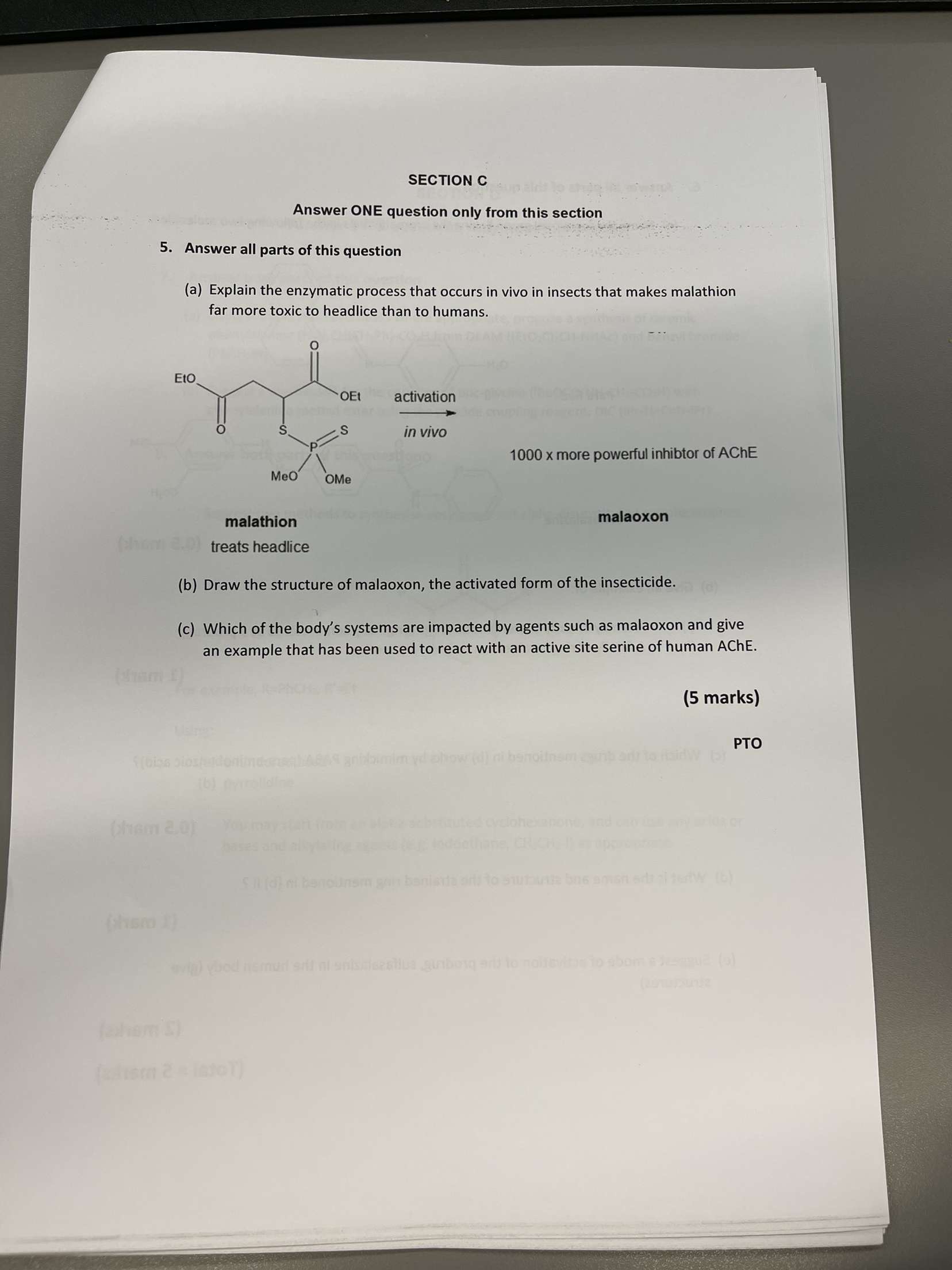 Solved SECTION CAnswer ONE question only from this section5. | Chegg.com