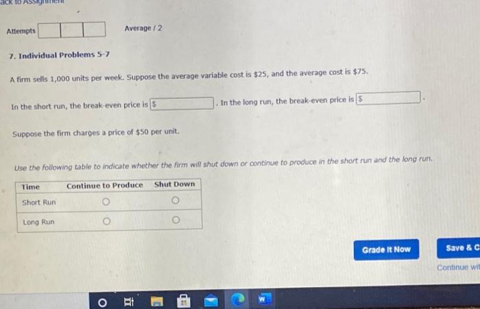 Solved Attempts Average/2 7. Individual Problems 5-7 A firm | Chegg.com Solved Attempts Average/2 7. Individual Problems 5-7 A firm | Chegg.com
