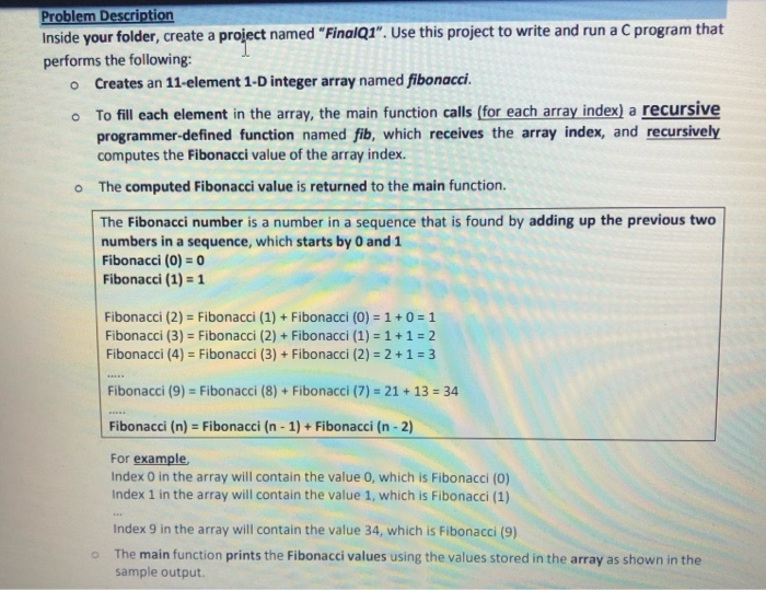 Solved Problem Description Inside your folder, create a | Chegg.com