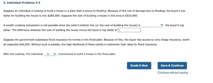 Solved 3. Individual Problems 2-3 Suppose an individual is | Chegg.com