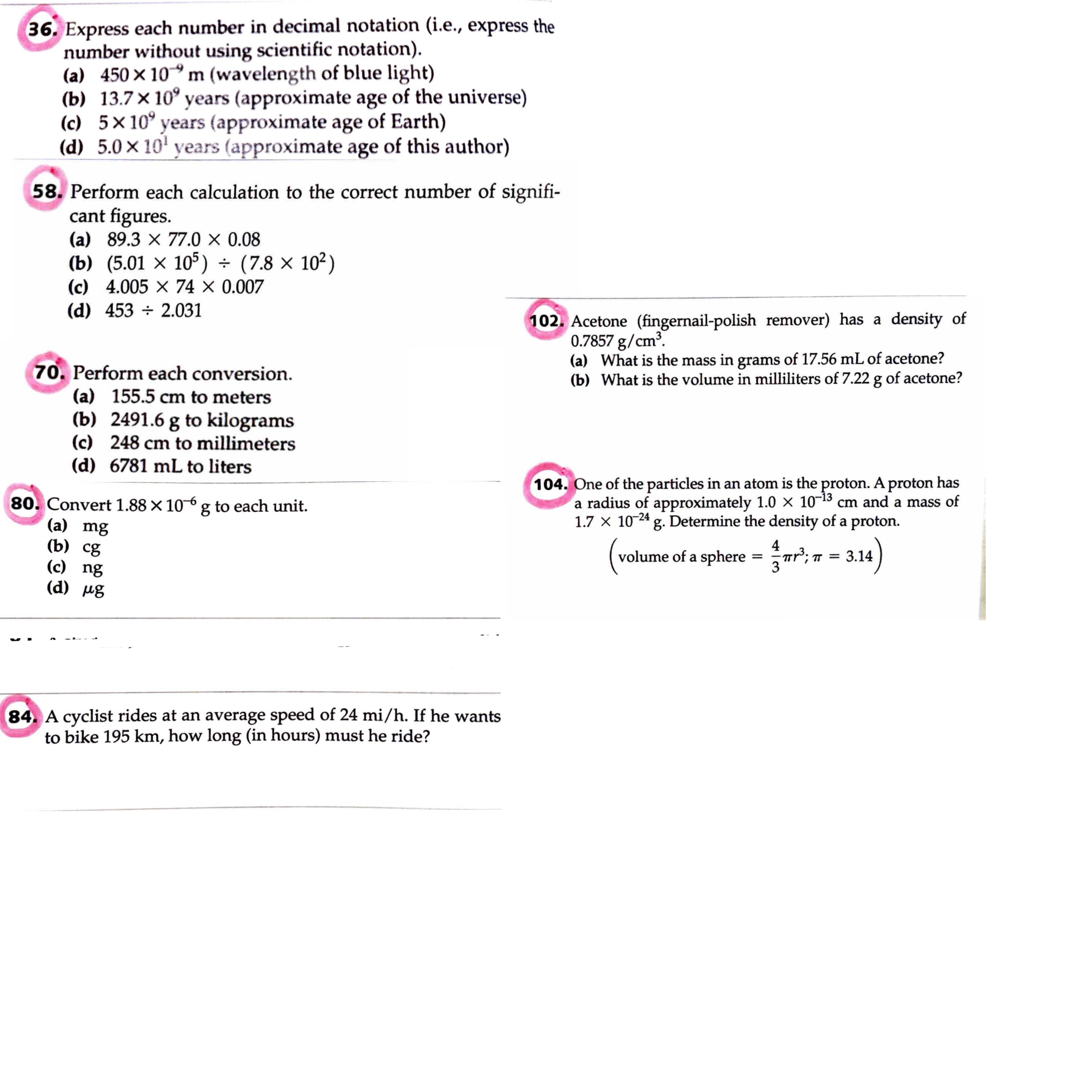 Solved Express Each Number In Decimal Notation Ie 