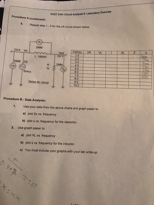 Solved ECET 2101 Circuit Analysis I: Laboratory Exercise | Chegg.com