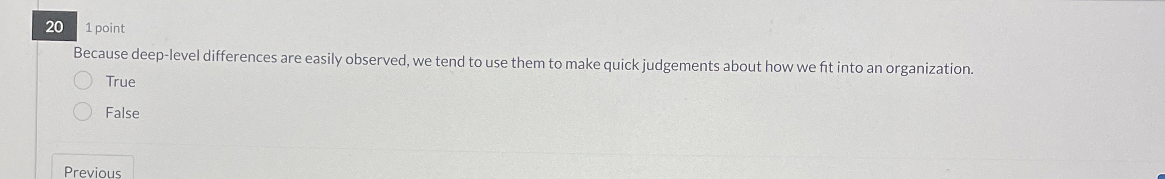 Solved 201 ﻿pointBecause deep-level differences are easily | Chegg.com