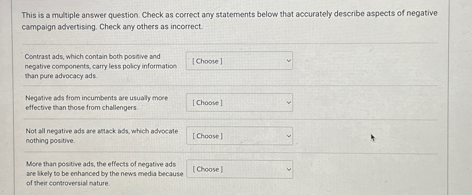 Solved This is a multiple answer question. Check as correct | Chegg.com