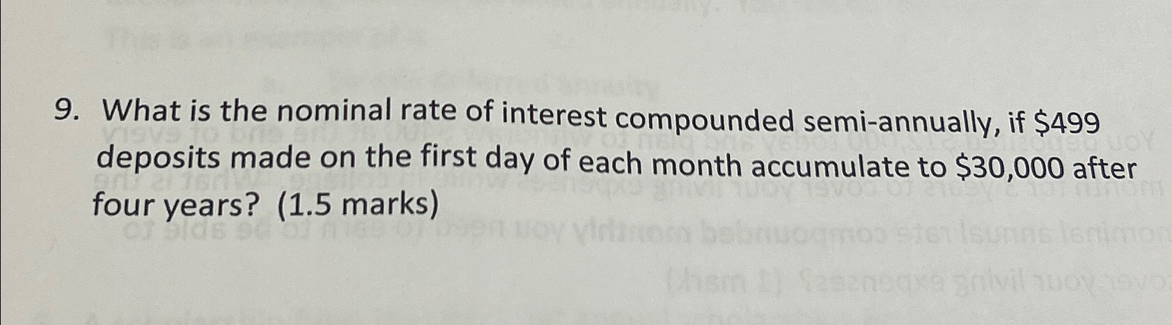 Solved What is the nominal rate of interest compounded | Chegg.com
