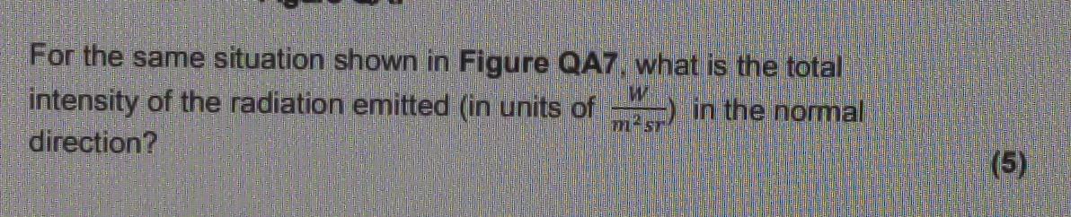 Solved For the same situation shown in Figure QA7, what is | Chegg.com