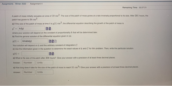 Solved Assignments - Winter 2020 Assignment 4 Remaining | Chegg.com