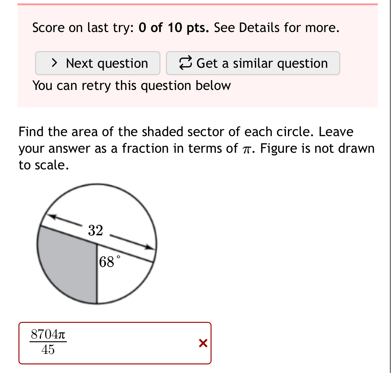 Solved Score on last try: 0 ﻿of 10 ﻿pts. ﻿See Details for | Chegg.com
