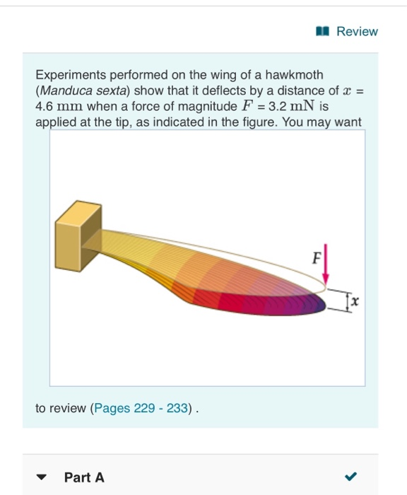 Solved Review Experiments performed on the wing of a | Chegg.com