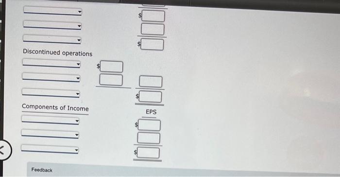 Solved Complex Income Statement The following items were | Chegg.com