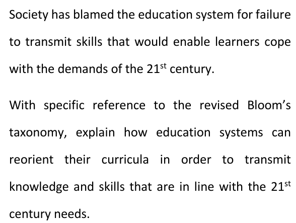 Solved Society has blamed the education system for failure | Chegg.com