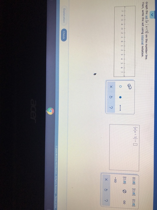 Solved Graph the set {x | x