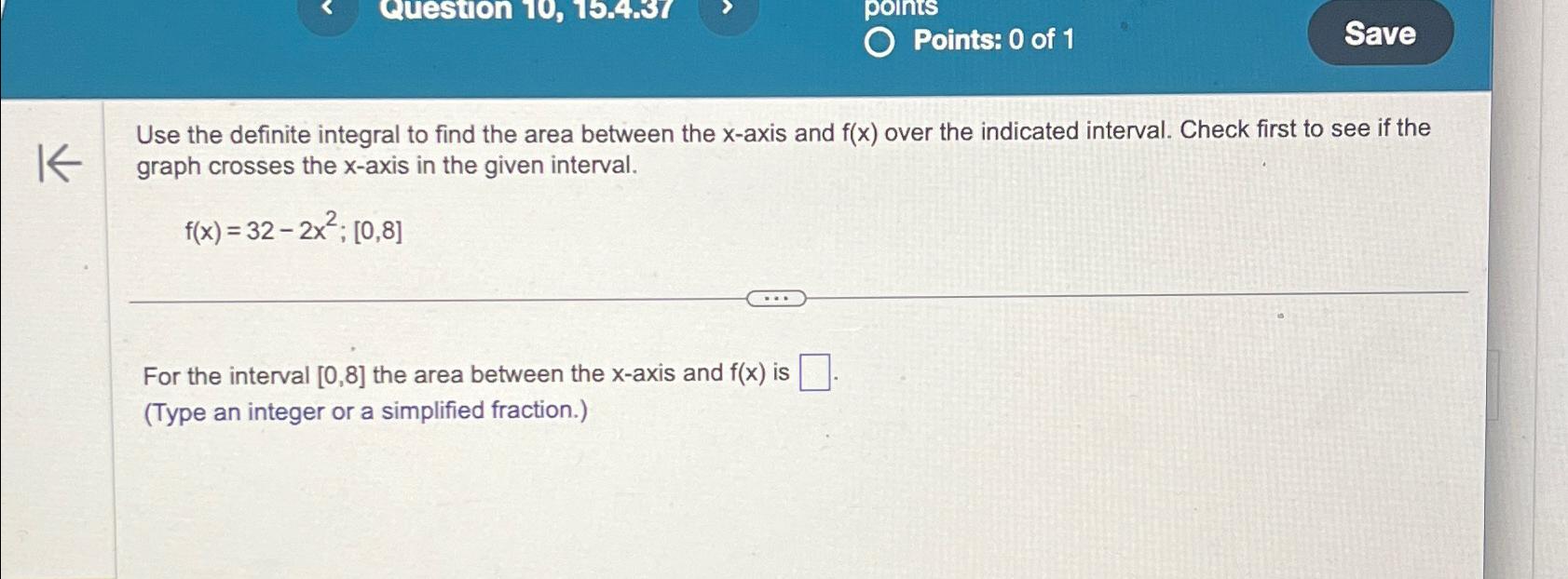 Solved Use the definite integral to find the area between | Chegg.com