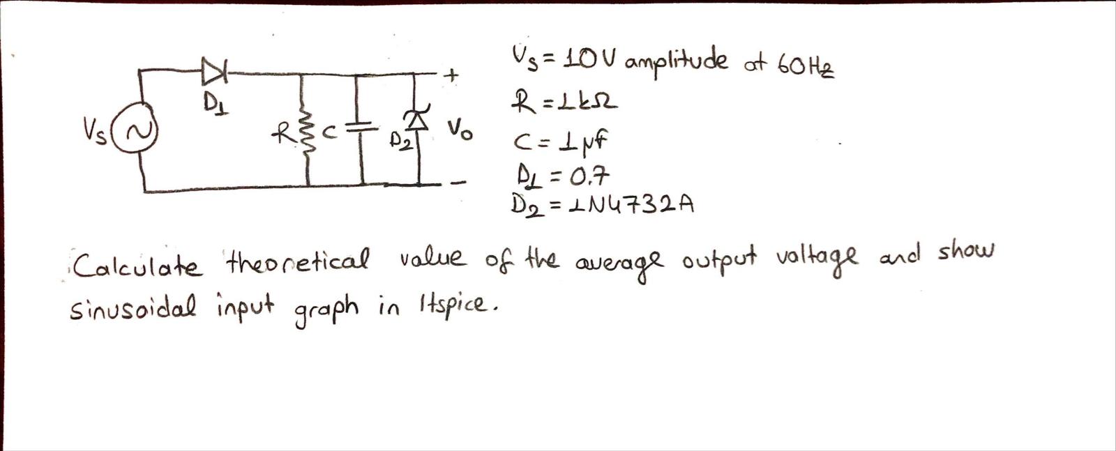 Solved Calculate theoretical value of the average output | Chegg.com