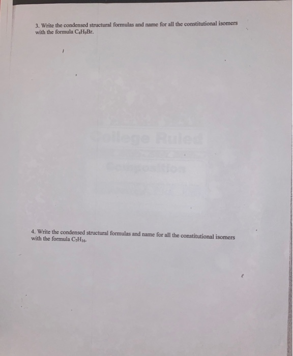 Solved Br Al3 2. Consider molecular formula CzH6Br2. Draw | Chegg.com