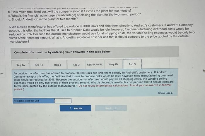 Solved Problem 11-18 (Algo) Relevant Cost Analysis in a | Chegg.com