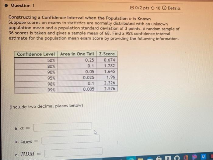 Solved Question 1 B0/2 pts 10 Details Constructing a | Chegg.com