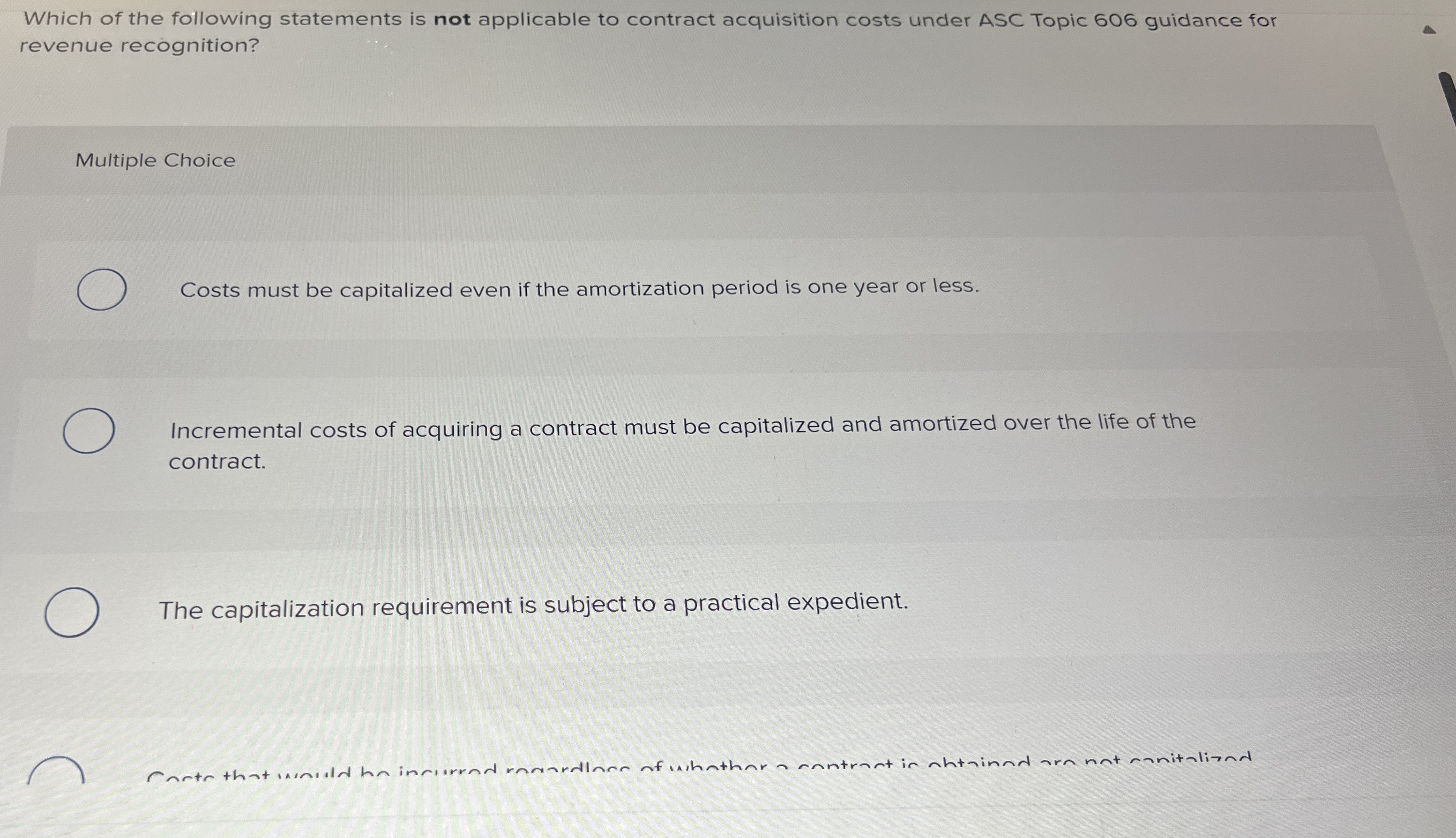 Solved Which of the following statements is not applicable | Chegg.com