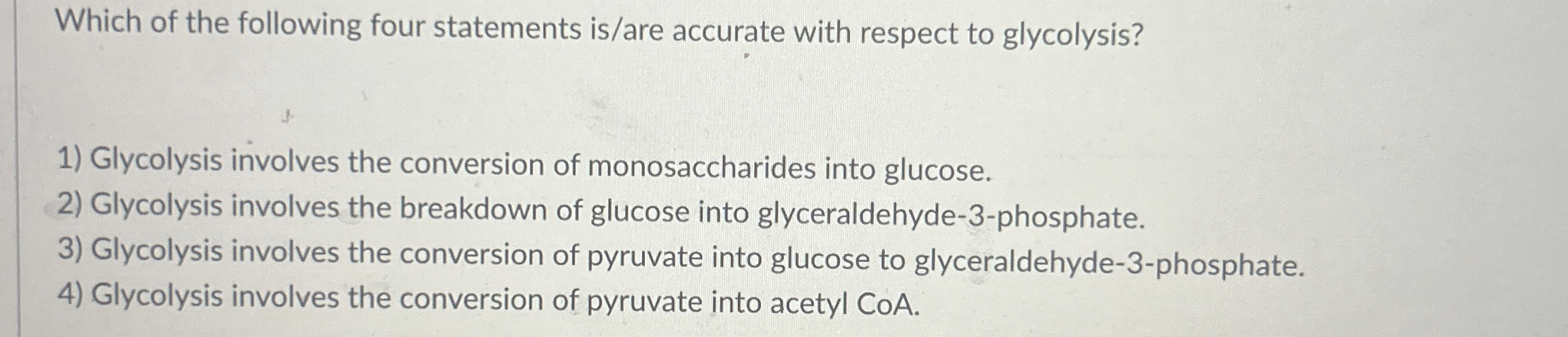 Solved Which of the following four statements is/are | Chegg.com
