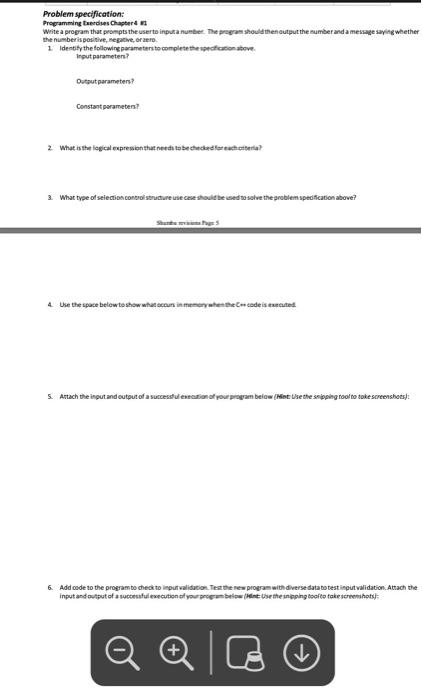 Solved Problem Specification Programming Exercises Chapter Chegg