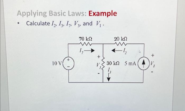 Solved Applying Basic Laws: Example Calculate 12, 13, 17, | Chegg.com