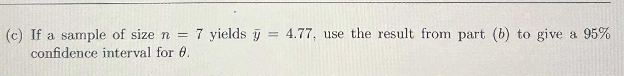 Solved Assume that Y1,Y2,dots,Yn ﻿is a sample of size n | Chegg.com