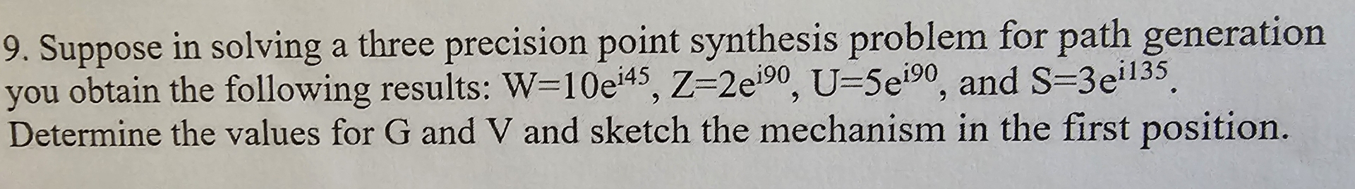 Solved Suppose in solving a three precision point synthesis | Chegg.com