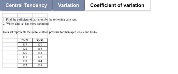 Solved 6 7 Assignment 3 1. For the following data sets A and | Chegg.com