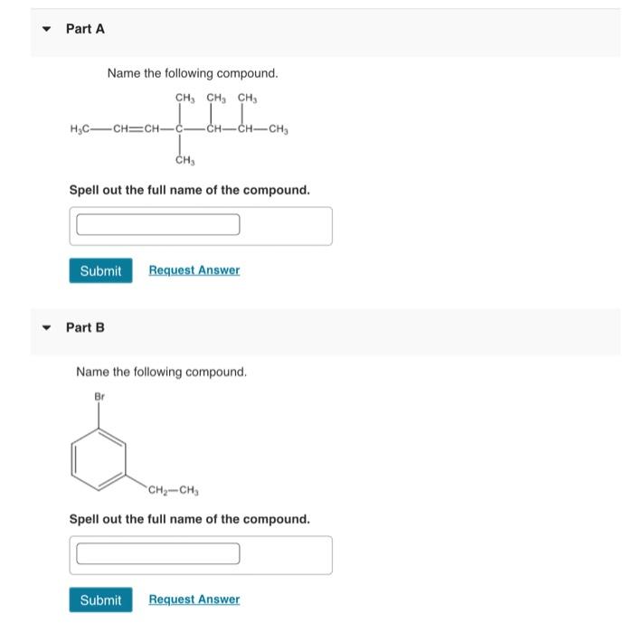 Solved Name the following compound. Spell out the full name | Chegg.com