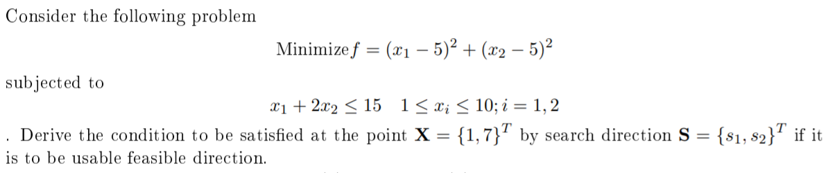 Solved Consider the following problem ﻿Minimize | Chegg.com