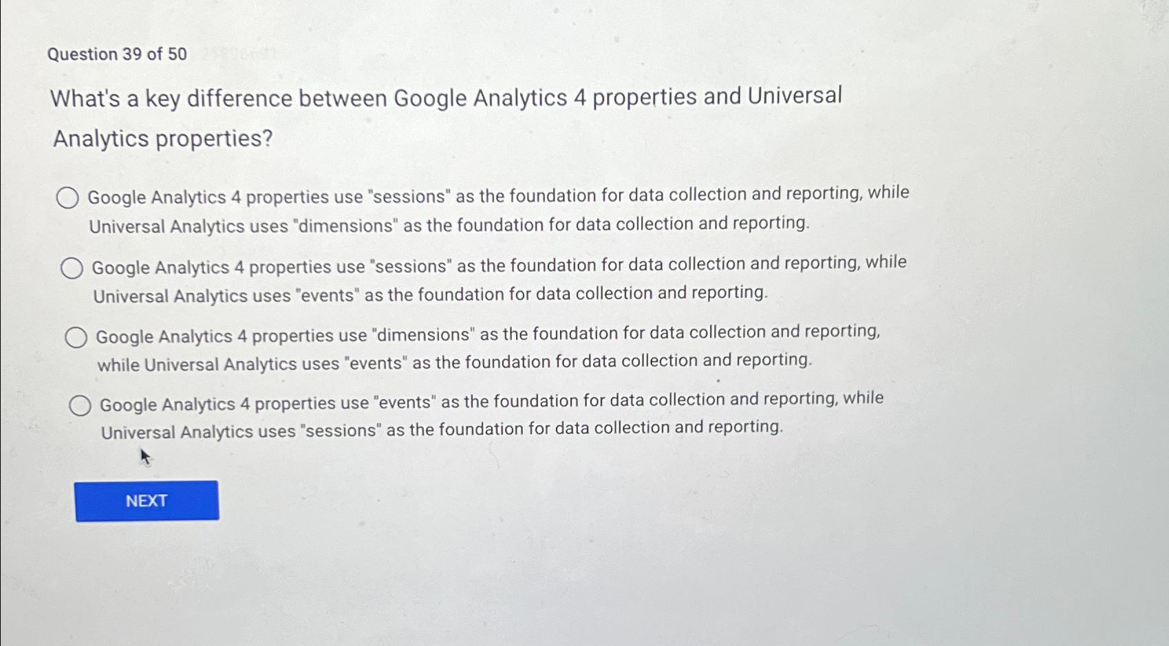 Solved Question 39 ﻿of 50What's a key difference between | Chegg.com