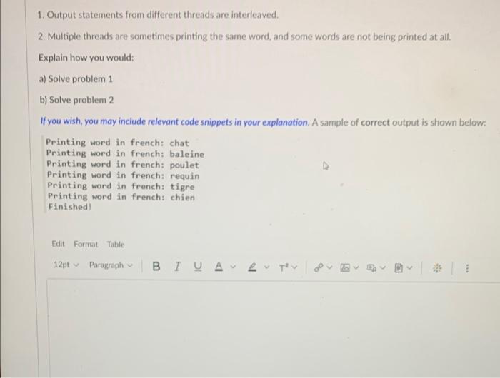 Solved Consider the following code: Below are a few sample | Chegg.com