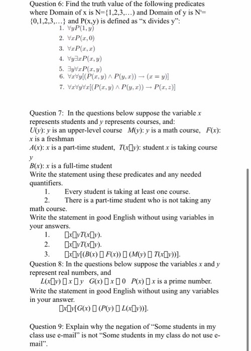 Solved Homework 2: (each subquestion = 1 mark, please | Chegg.com