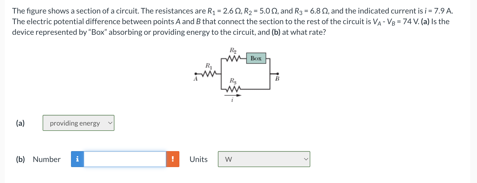 Solved The figure shows a section of a circuit. The | Chegg.com