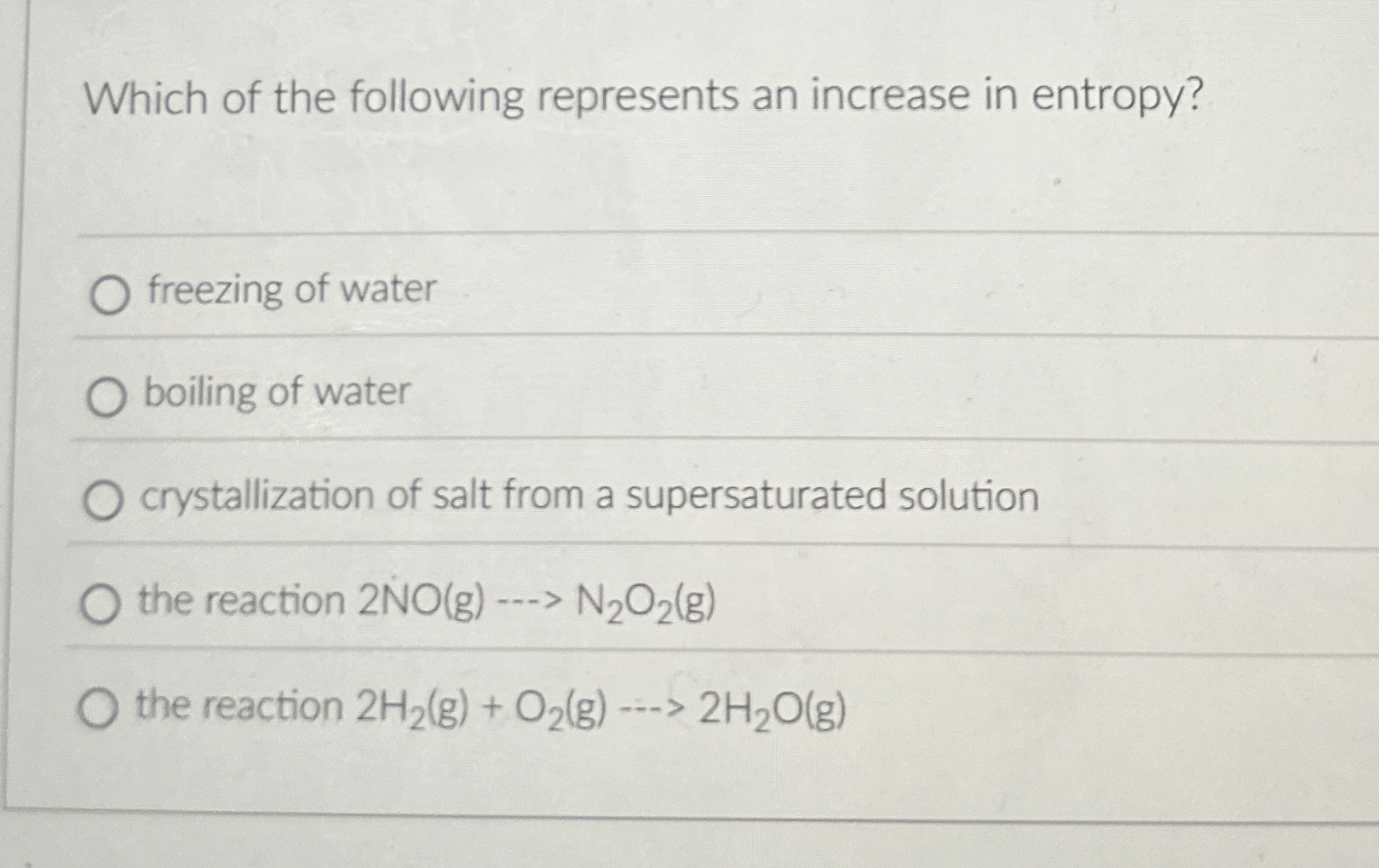 Solved Which of the following represents an increase in | Chegg.com