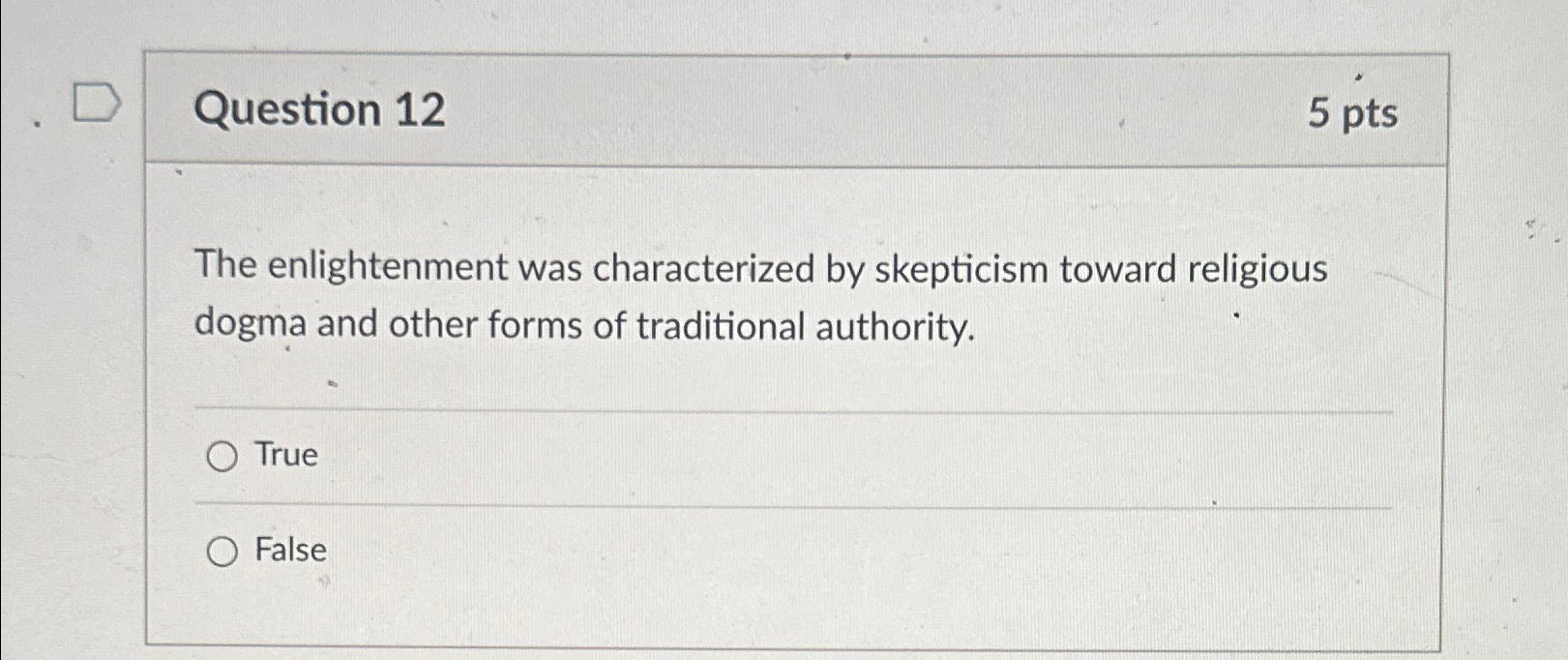 Solved Question 125 ﻿ptsThe enlightenment was characterized | Chegg.com
