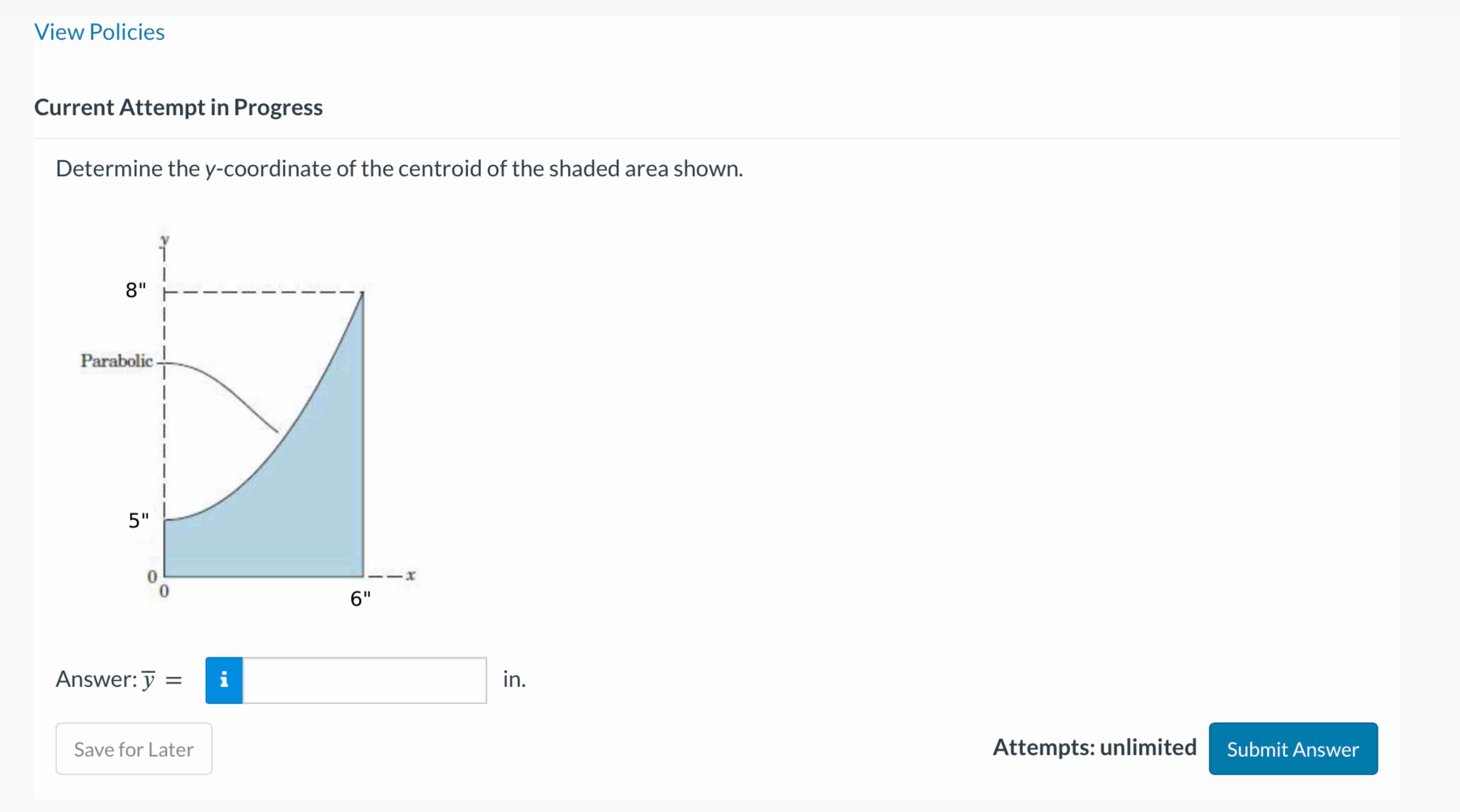 Solved View PoliciesCurrent Attempt in ProgressDetermine the | Chegg.com