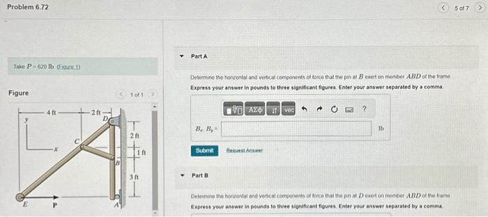 [Solved]: Determine the horivontal and vertical components