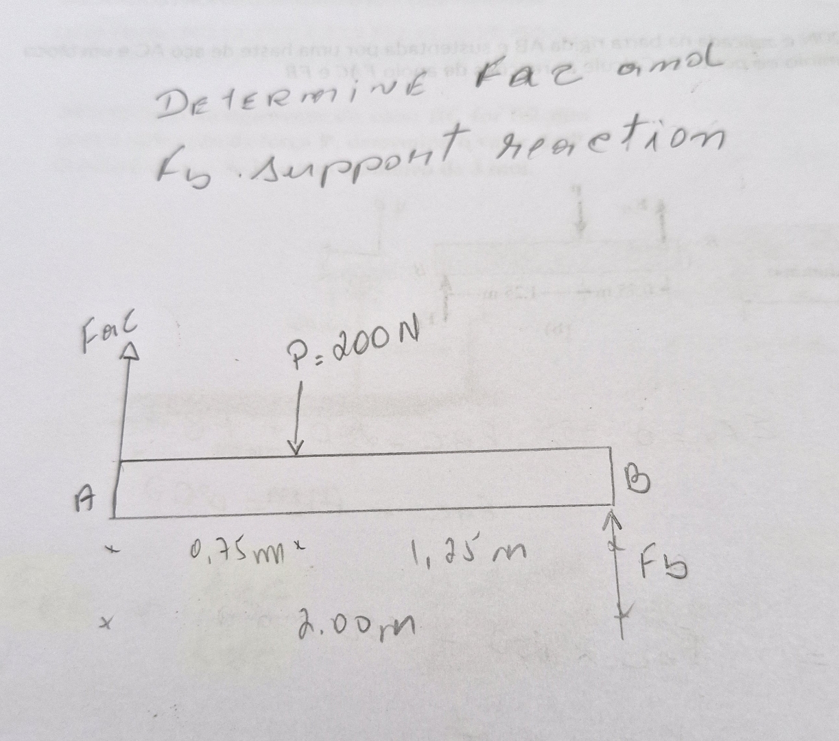 Solved Determine faz and fo suppont reoction | Chegg.com