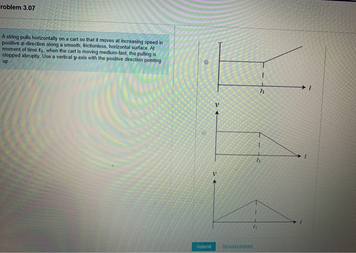 Solved Problem 3.07 Part E A string pulls horizontally on a | Chegg.com