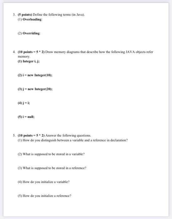 Solved 1. ( 5 points) Instructor's objectives of this | Chegg.com