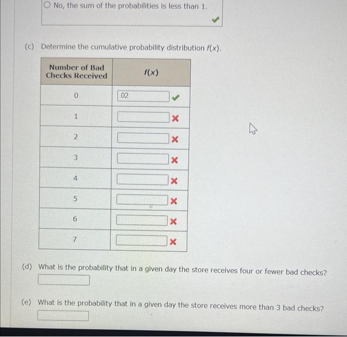 Solved (a) Develop a probability distribution for the above | Chegg.com