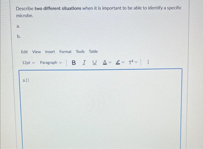 Solved Describe two different situations when it is | Chegg.com