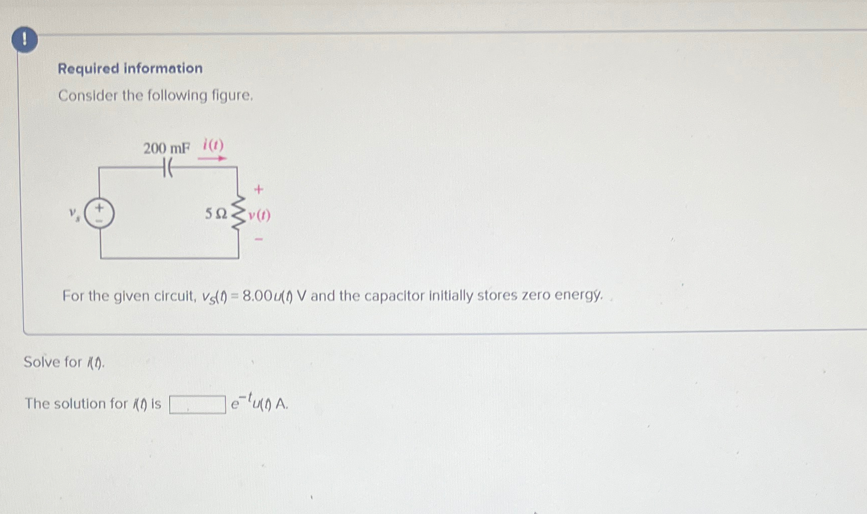 Solved Required informationConsider the following figure.For | Chegg.com