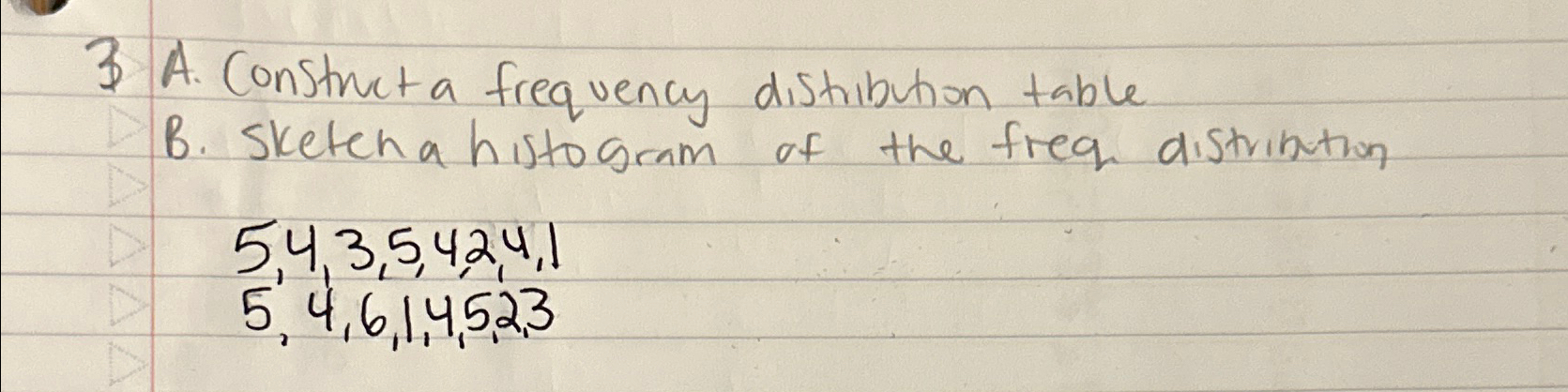 Solved 3 ﻿A. ﻿Construct a frequency distribution tableB. | Chegg.com