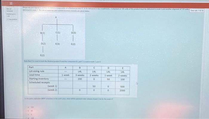 \begin{tabular}{|l|c|c|c|c|c|} \hline Part & A & B & | Chegg.com