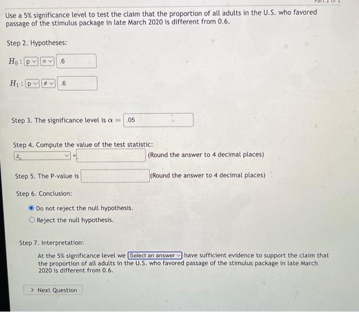 Solved In late March 2020, a research firm conducted a | Chegg.com