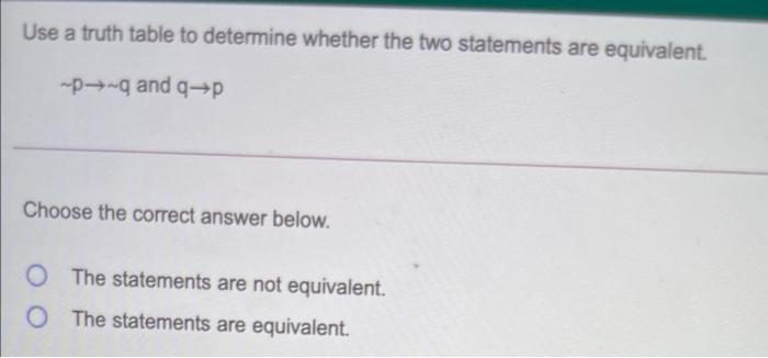 Solved Use De Morgan's laws to write a statement that is | Chegg.com